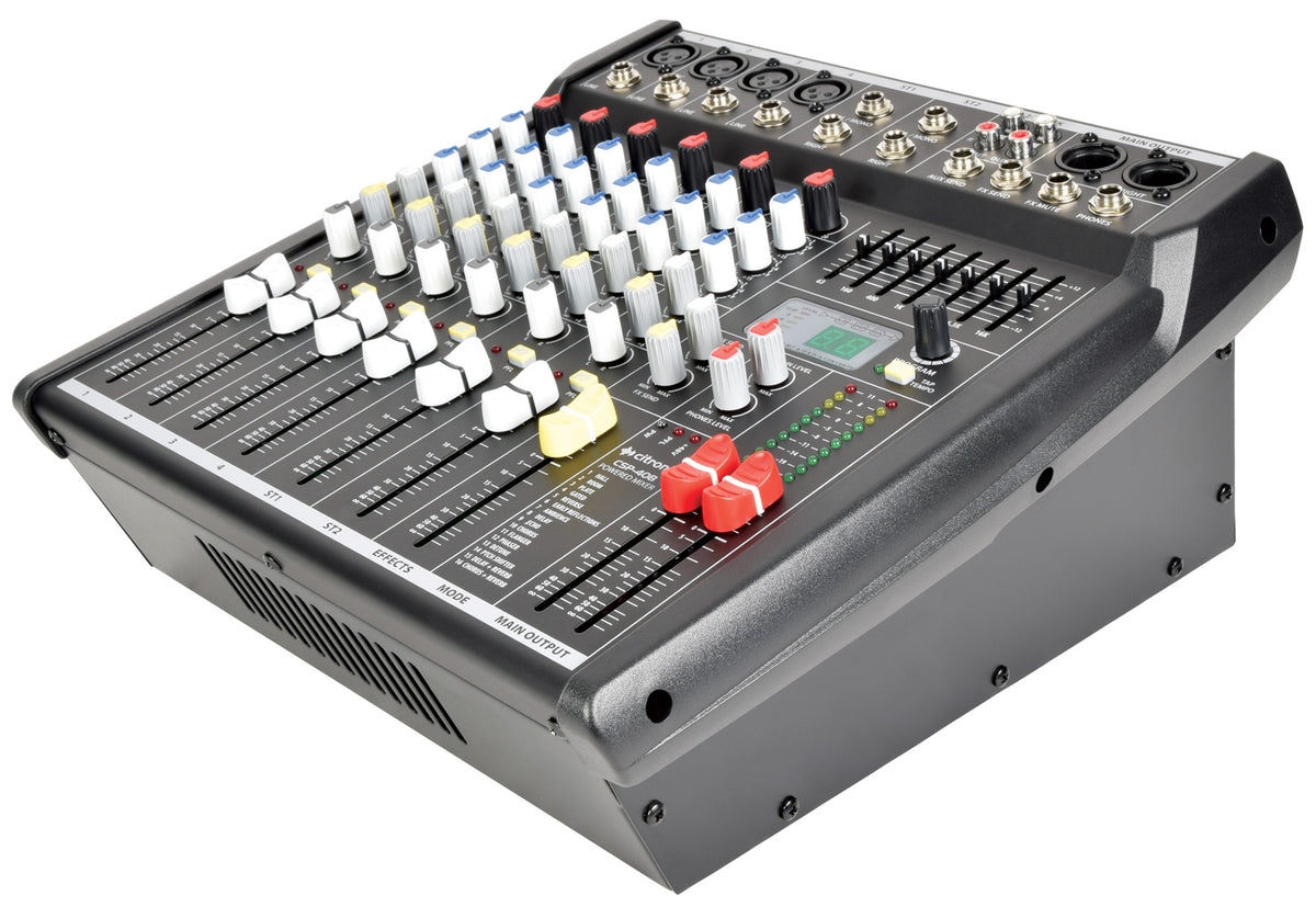 Citronic CSP-408 Compact Powered Mixer with DSP – Reidys Home Of Music